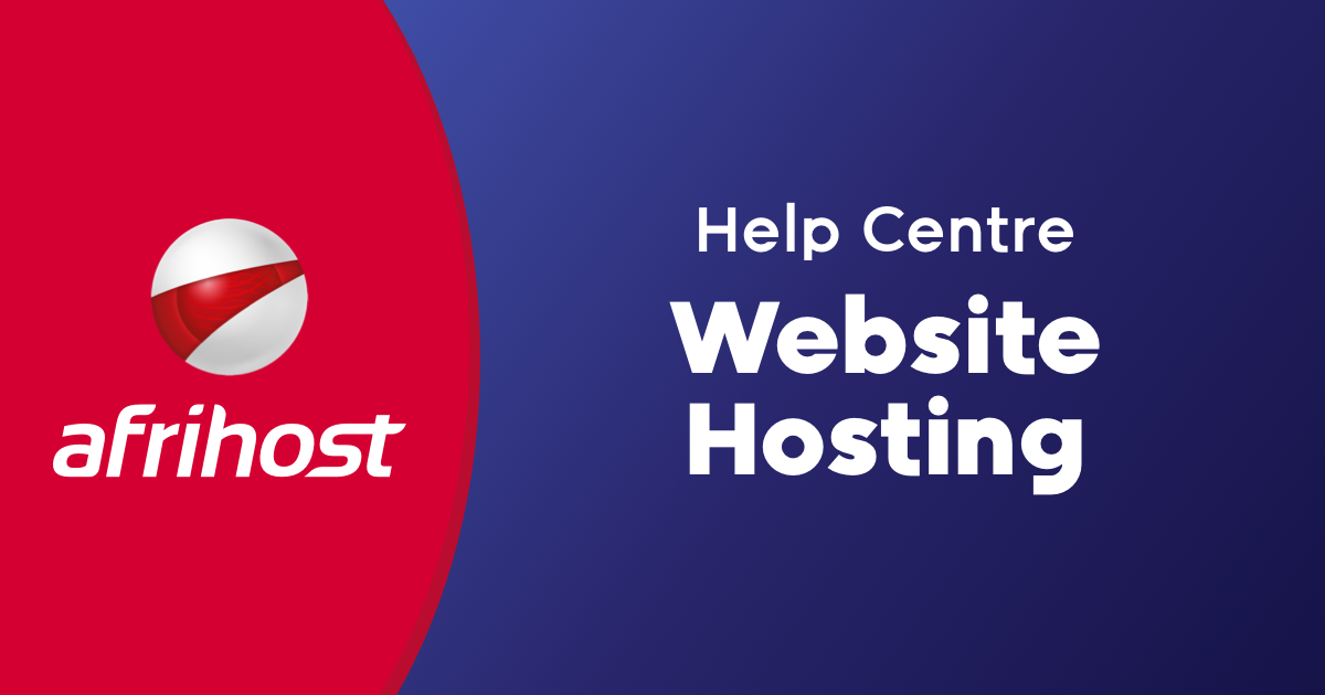 Afrihost Domain services and FAQs | Help Center